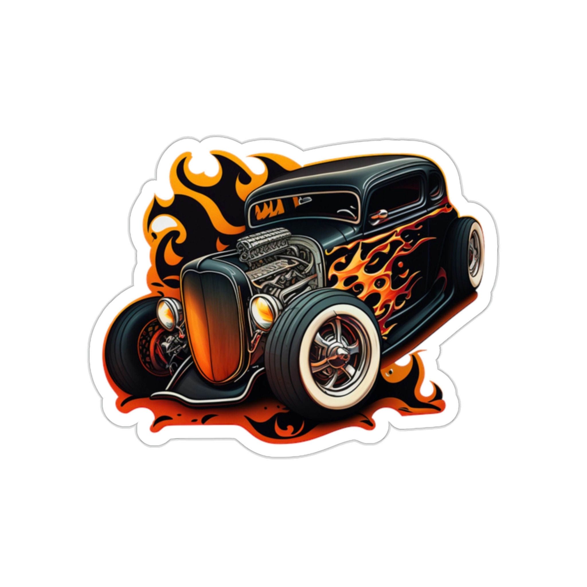 Get Ready for a Blast From the Past With This Vintage Hot Rod Sticker ...