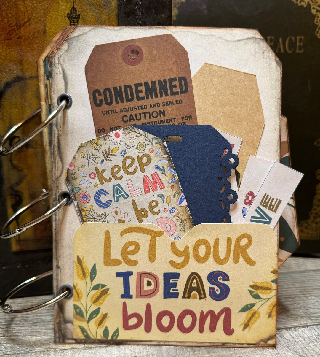 Handmade Boho/summer Themed Ephemera Booklet, Storage, Organizer ...