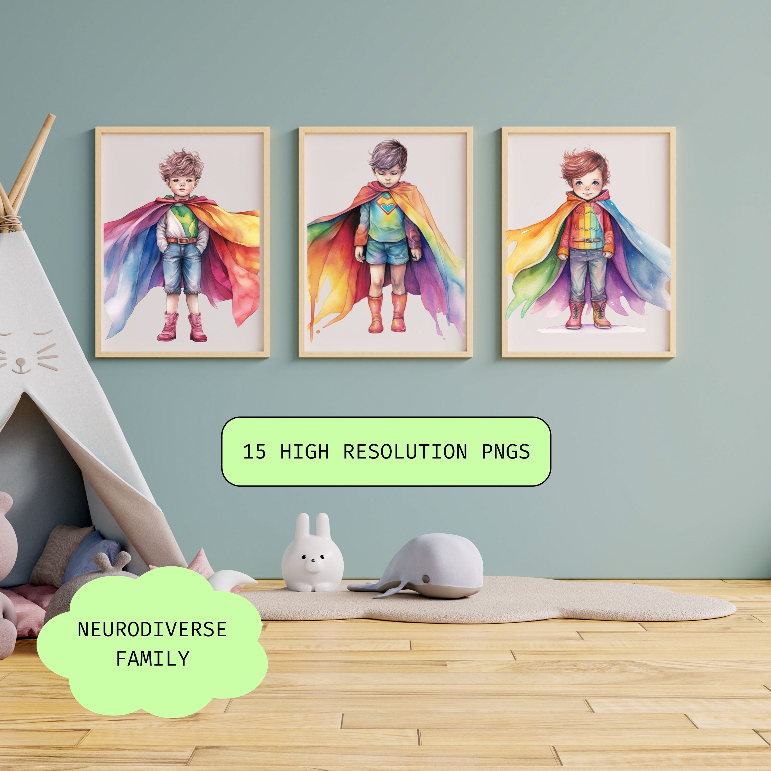 Neurodivergent Png ADHD Png Autism Clipart Bundle Neurodiversity ...