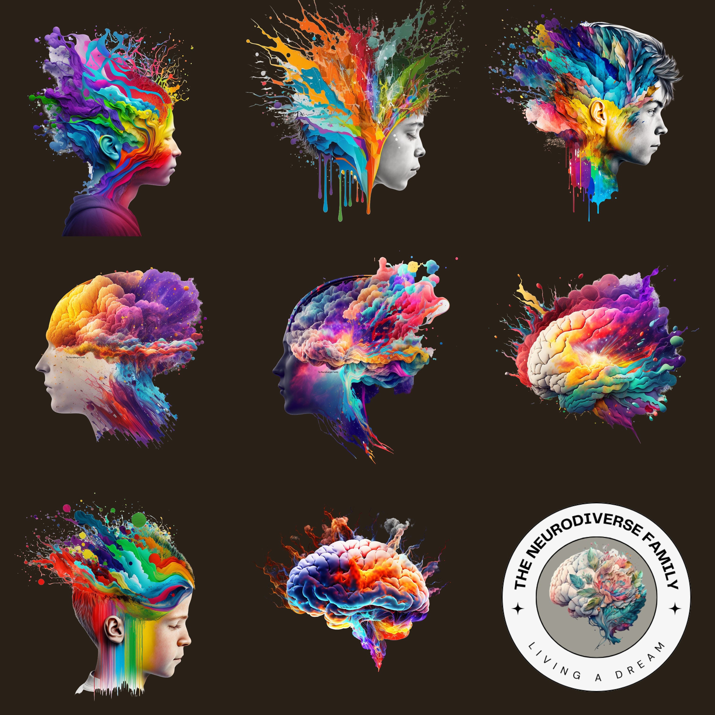 Neurodiversity Png Clipart Awareness ADHD Autism Print Inclusion ...