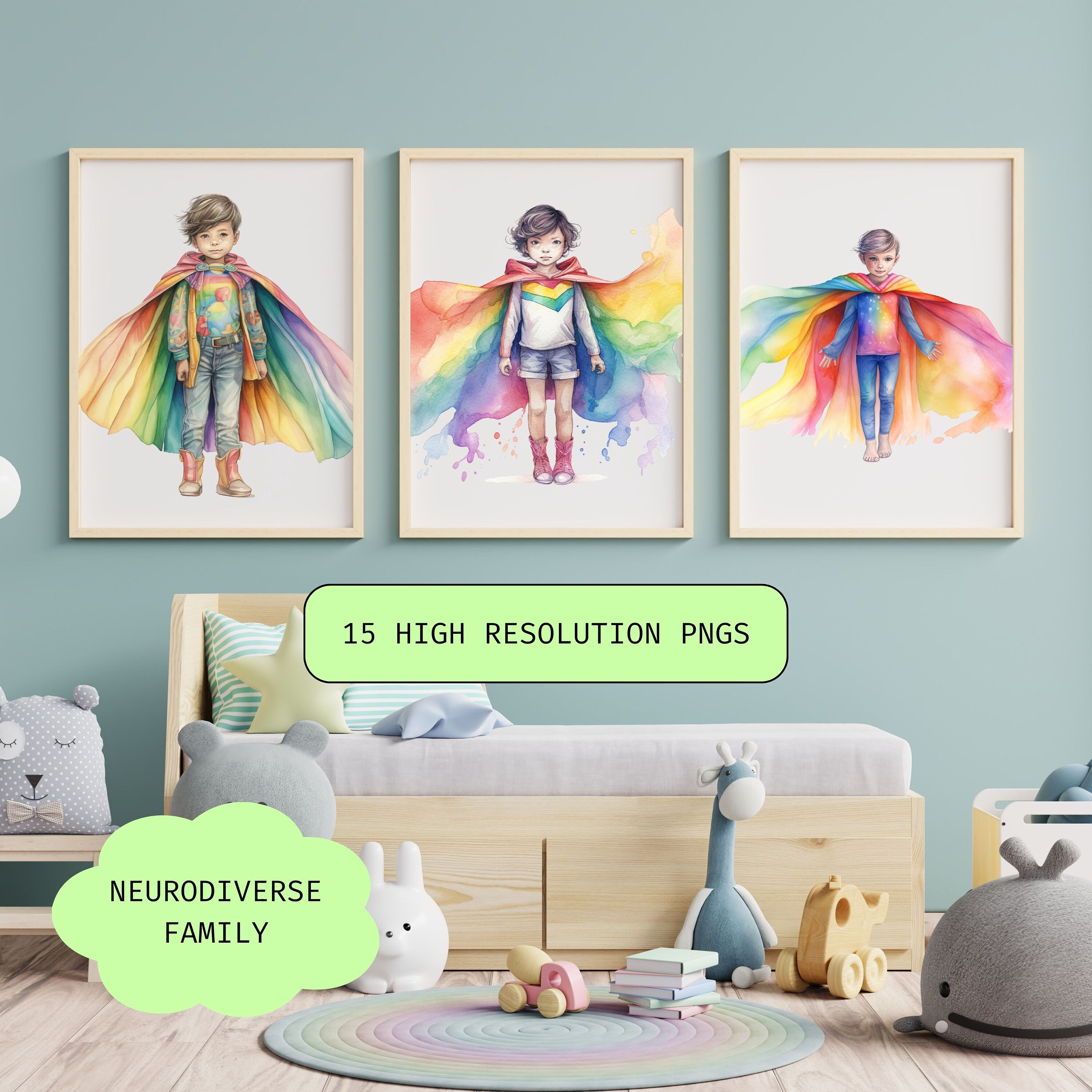 Neurodivergent Png ADHD Png Autism Clipart Bundle Neurodiversity ...