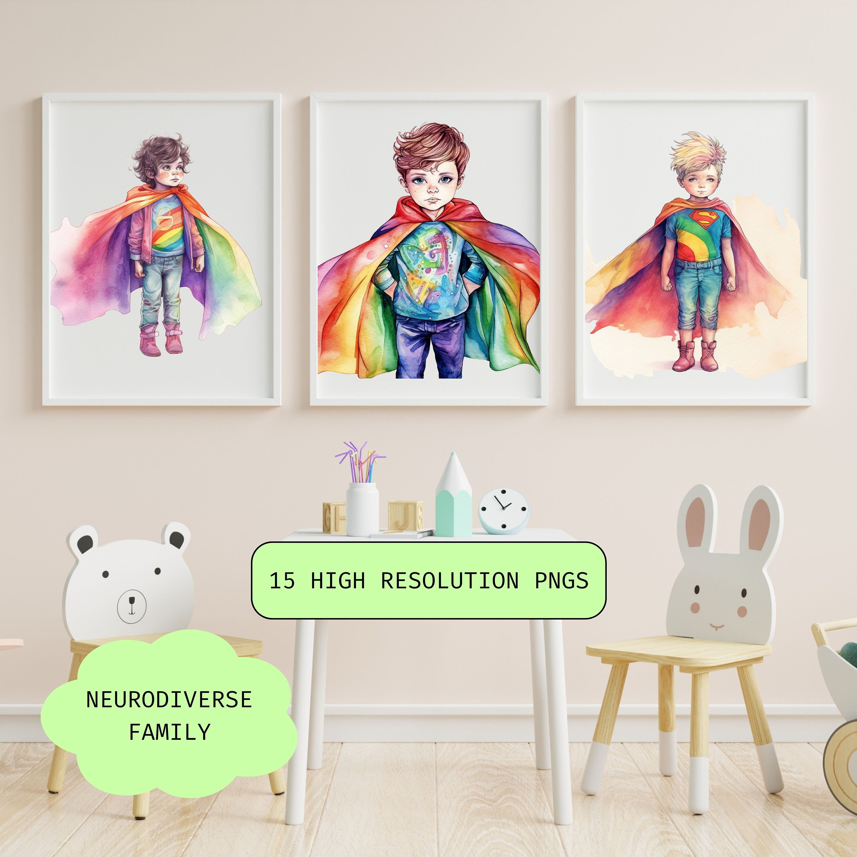 Neurodivergent Png ADHD Png Autism Clipart Bundle Neurodiversity ...