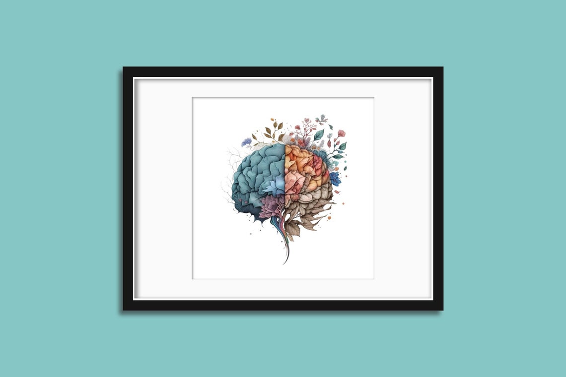 Neurodiversity Digital Print Flowers Autism Art Inclusion Painting ADHD ...