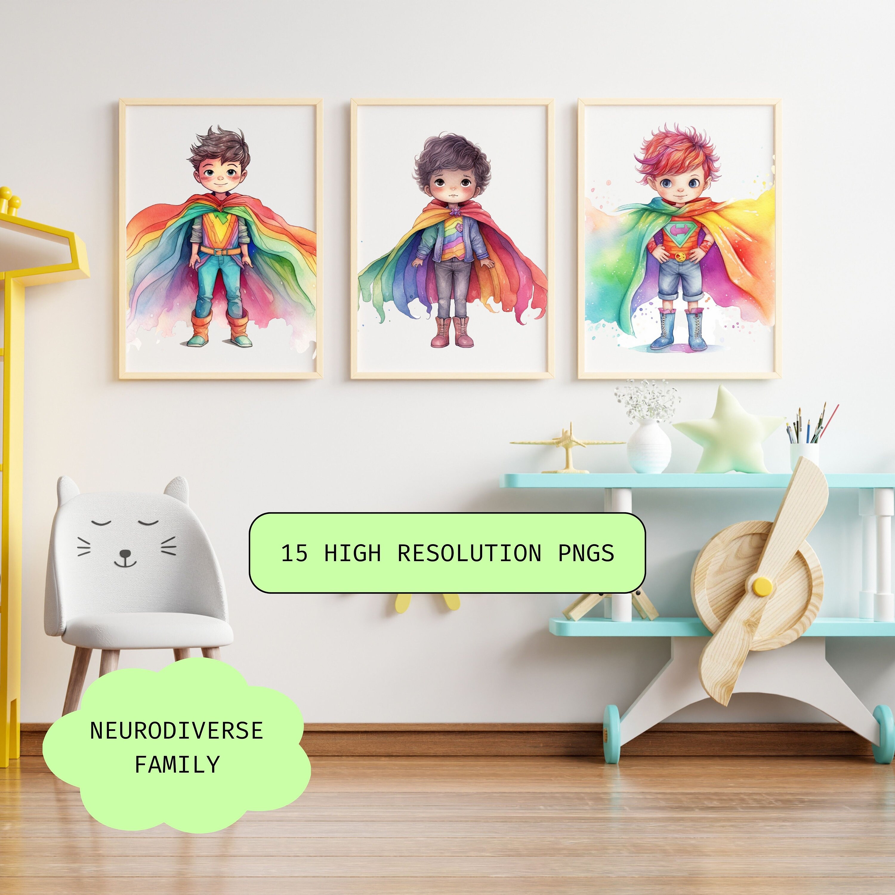 Neurodivergent Png ADHD Png Autism Clipart Bundle Neurodiversity ...