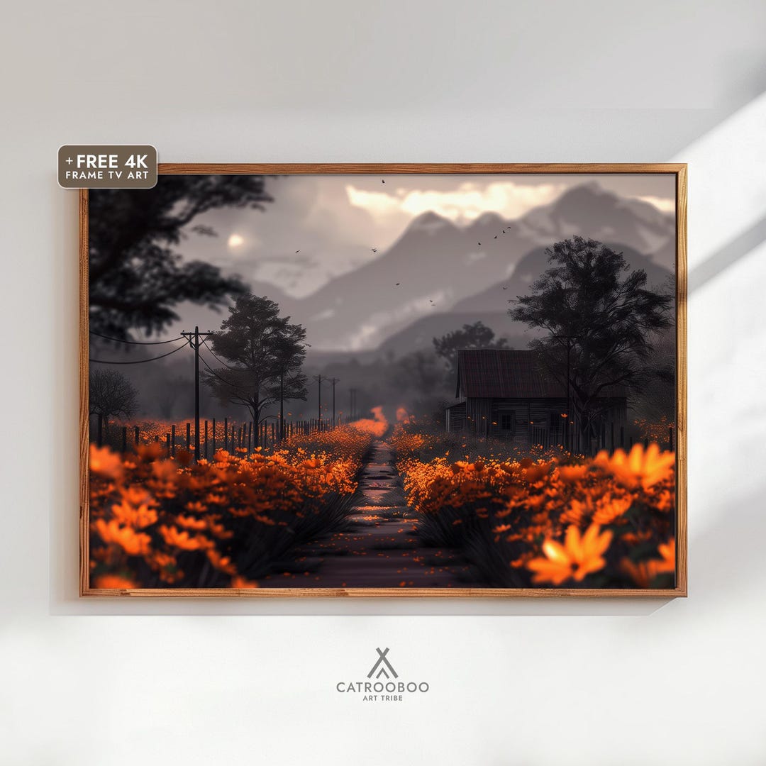 Modern Surreal Spring Path Landscape (printable Digital Download), GL4 ...