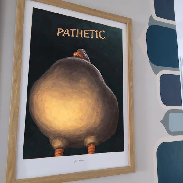 Pathetic Duck Poster - Etsy UK