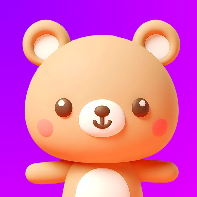 Custom 3D Chibi Model, Cartoon Character Design - Etsy