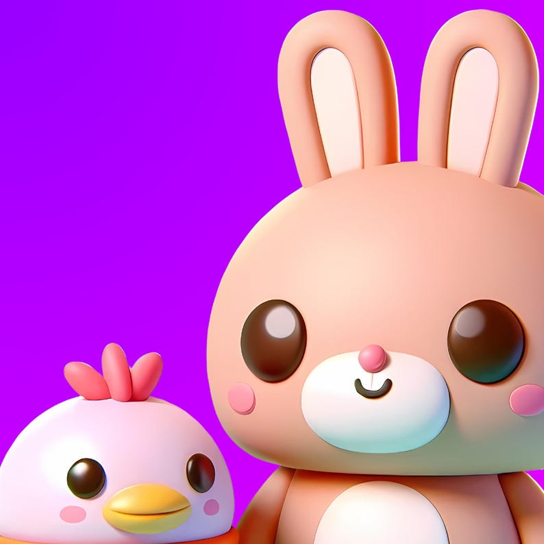 Custom 3D Chibi Model, Cartoon Character Design - Etsy