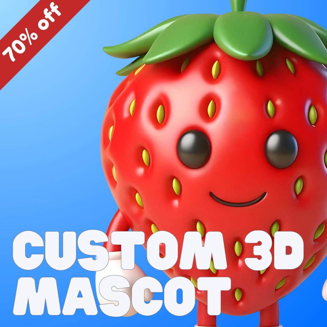 Custom 3D Chibi Character Modeling & Rendering - Etsy