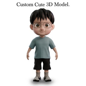 Custom Cute 3d Model, 3D Chibi, 3D Animal, 3D Cartoon, 3D Character ...