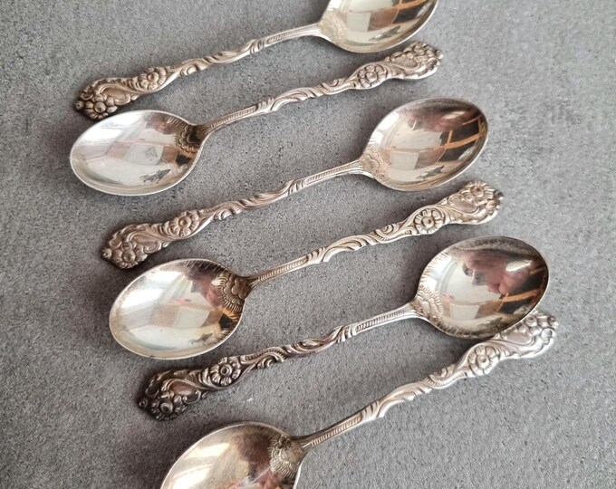 Set of 6 Vintage Silver Teaspoons – Prima NS Alpacca Sweden 1920s ...
