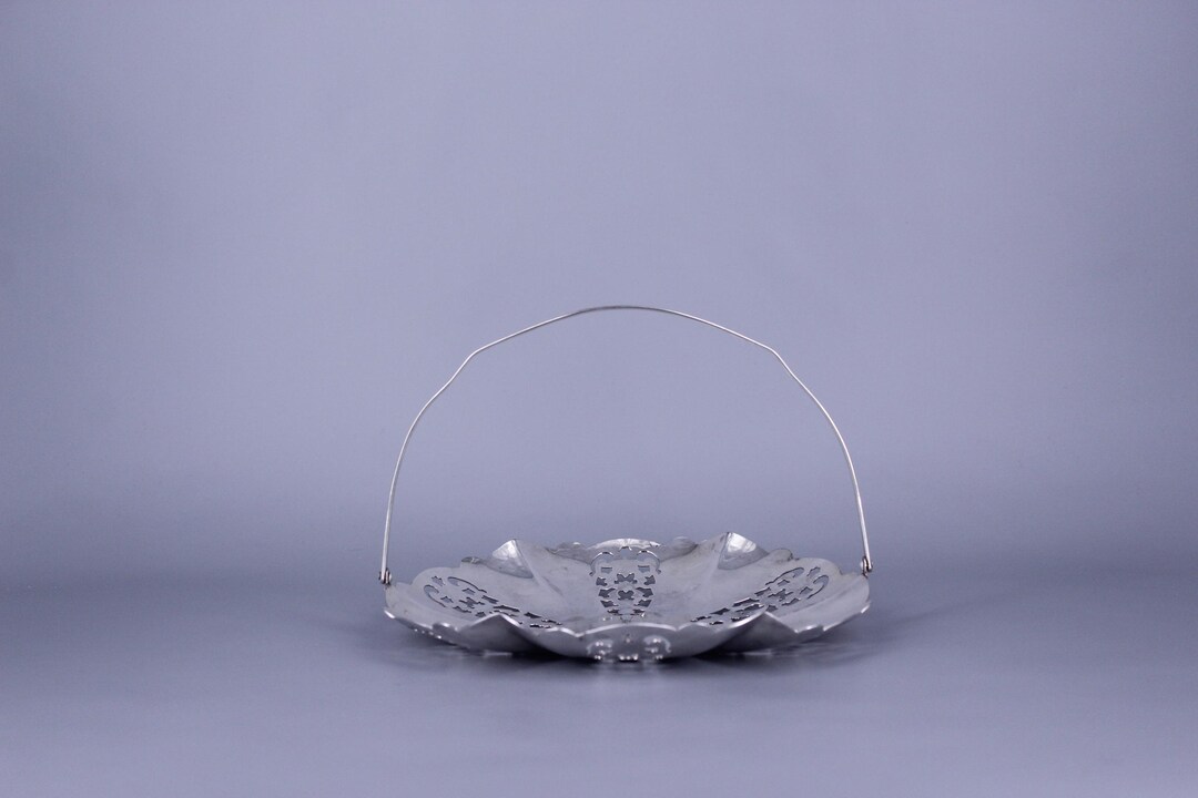 Vintage Prima Silver Plated Basket | Swedish Decorative Centerpiece ...