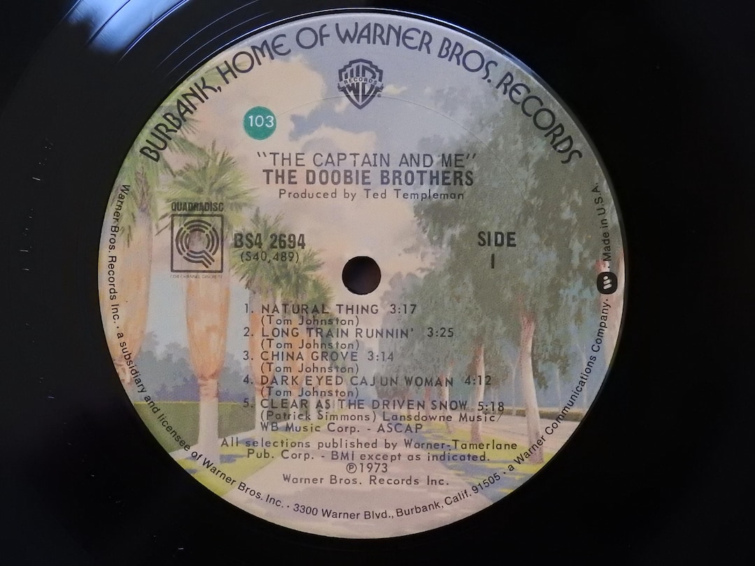 Vintage 1973 Vinyl Album the Doobie Brothers & the Captain and Me LP ...