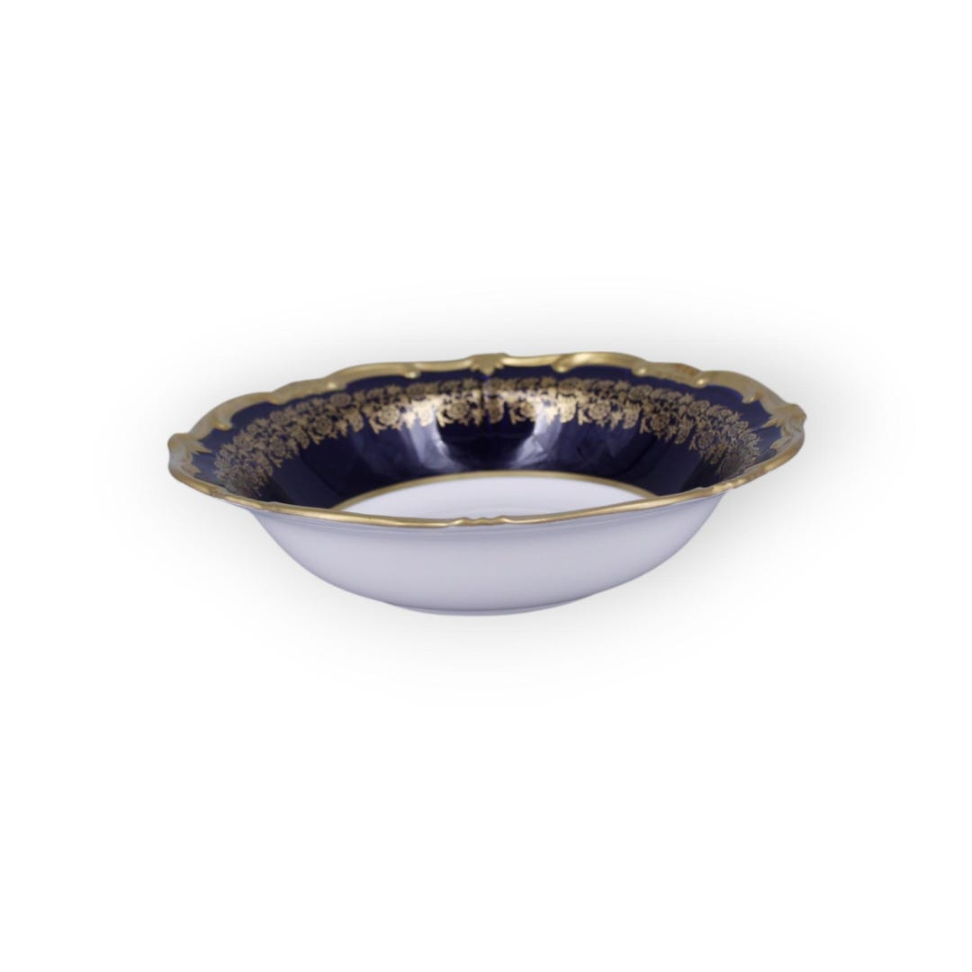 Weimar "katharina" Porcelain Bowl – Cobalt Blue & Gold | German Fine ...