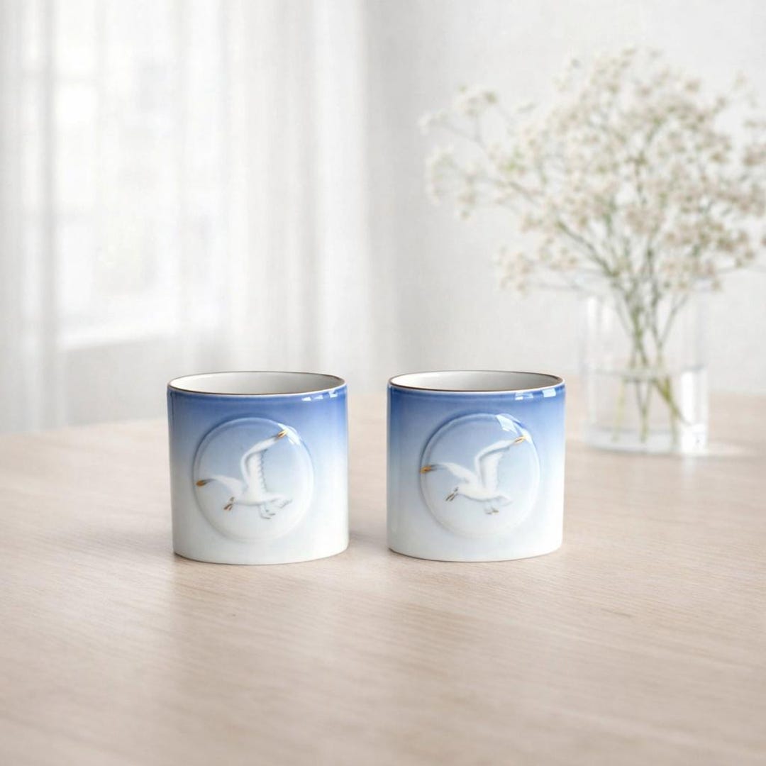 Rare Pair Bing & Grøndahl Seagull Toothpick Holders - Etsy