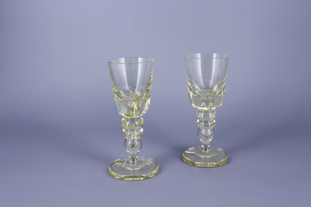 Pair of Vintage Eda Glasbruk Glasses – 1930s Swedish Glassware – Art ...