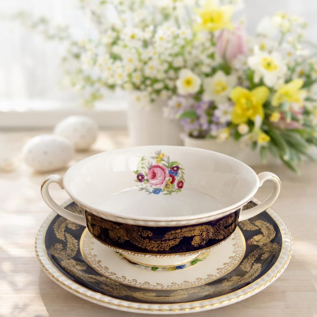 Simpsons Potters Ltd Ambassador Ware Soup Cup With Saucer - Etsy Canada