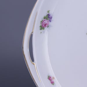 Rosenthal Donatello Cake Plate – 1920s, Floral & Gold Trim, 25.5 Cm, Vintage German Porcelain ...