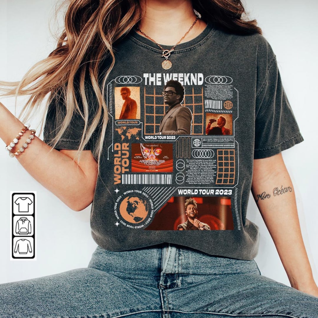 The Weeknd Music Shirtthe Weeknd World Tour 2023 Sweatshirt - Etsy