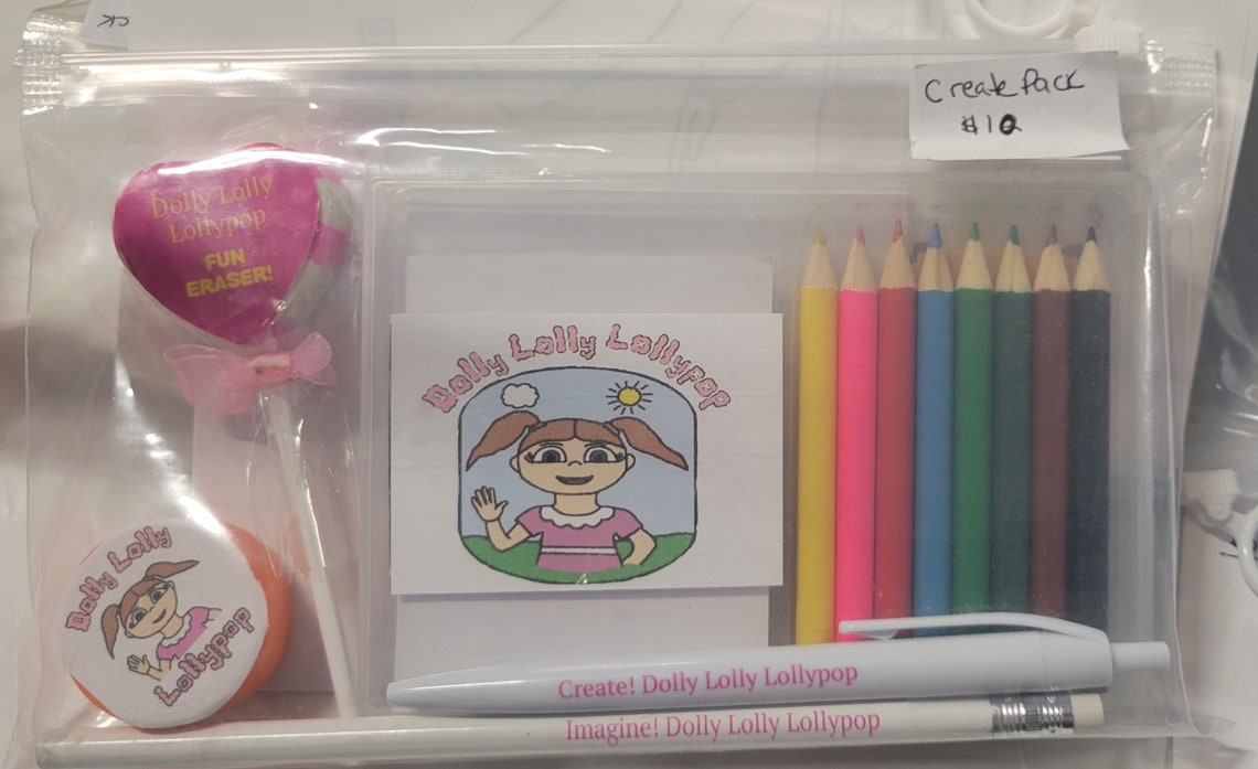 Create Pack Dolly Lolly Lollypop/ Front and Back Views - Etsy