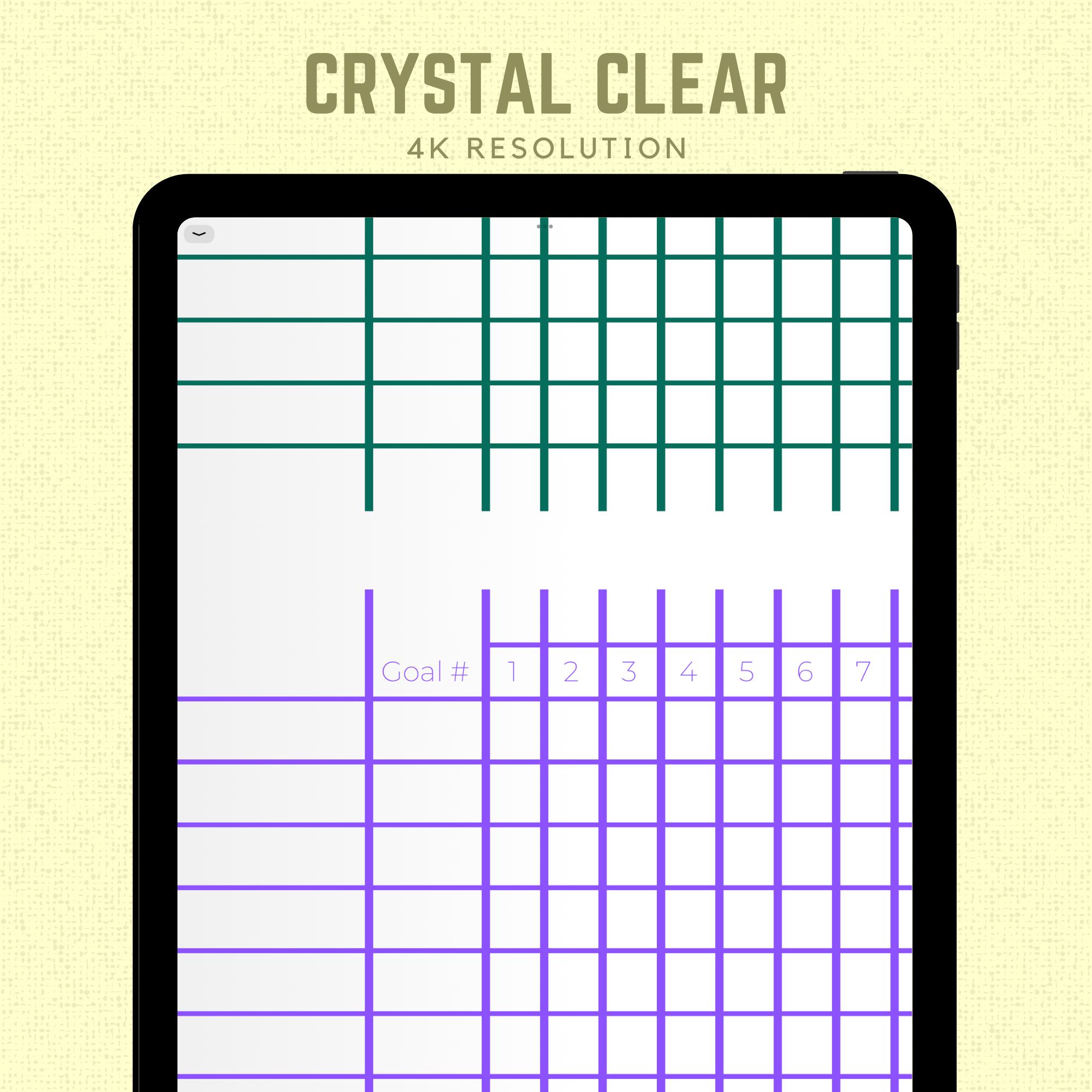 Undated Habit Tracker Digital Template, Printable Monthly Habit ...