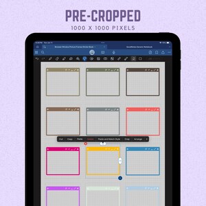Browser Window Picture Frame Digital Stickers for Goodnotes Samsung ...
