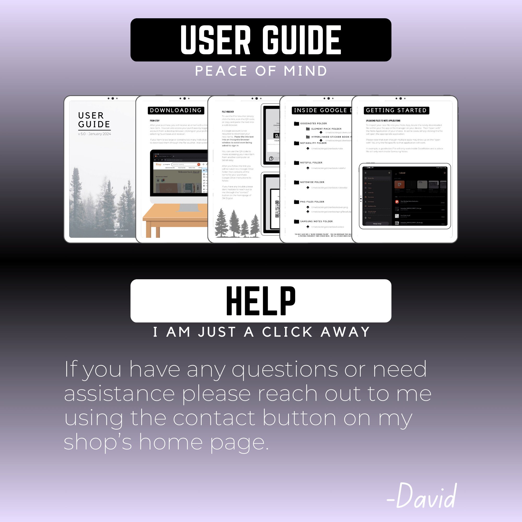 Black Aesthetic Sticky Note Digital Planner Stickers for Goodnotes ...