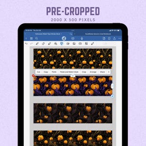 Halloween Washi Tape Digital Planner Stickers for Goodnotes Samsung ...
