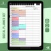 Horizontal Time Blocking Digital Planner, Daily Planner for Goodnotes ...