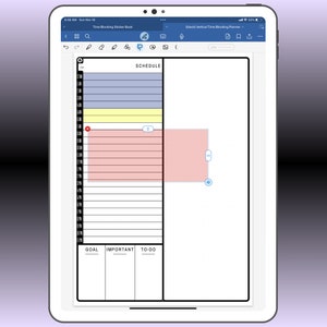 Time Blocking Digital Planner Stickers for Goodnotes, Samsung Notes ...