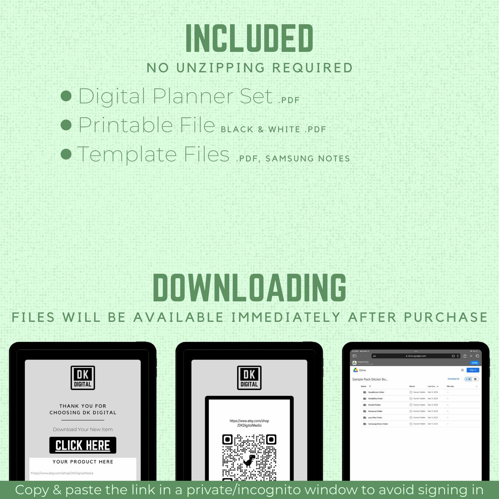 Horizontal Time Blocking Digital Planner, Daily Planner for Goodnotes ...