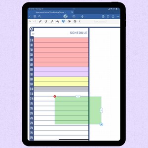 Time Blocking Digital Planner Stickers for Goodnotes Samsung Notes ...