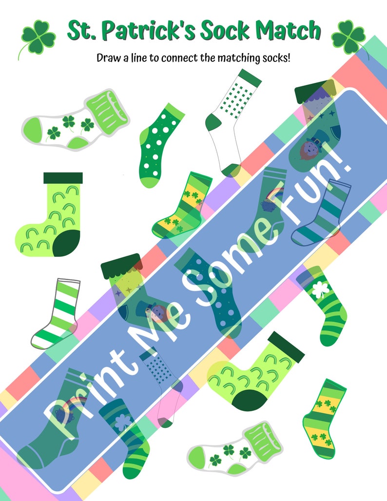 St. Patrick's Day Activity Printables Pack - Etsy