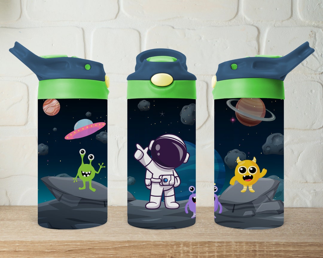 Space 12oz Kids Flip Top Sippy Cup Tumbler Wrap PNG / 12oz Kids ...