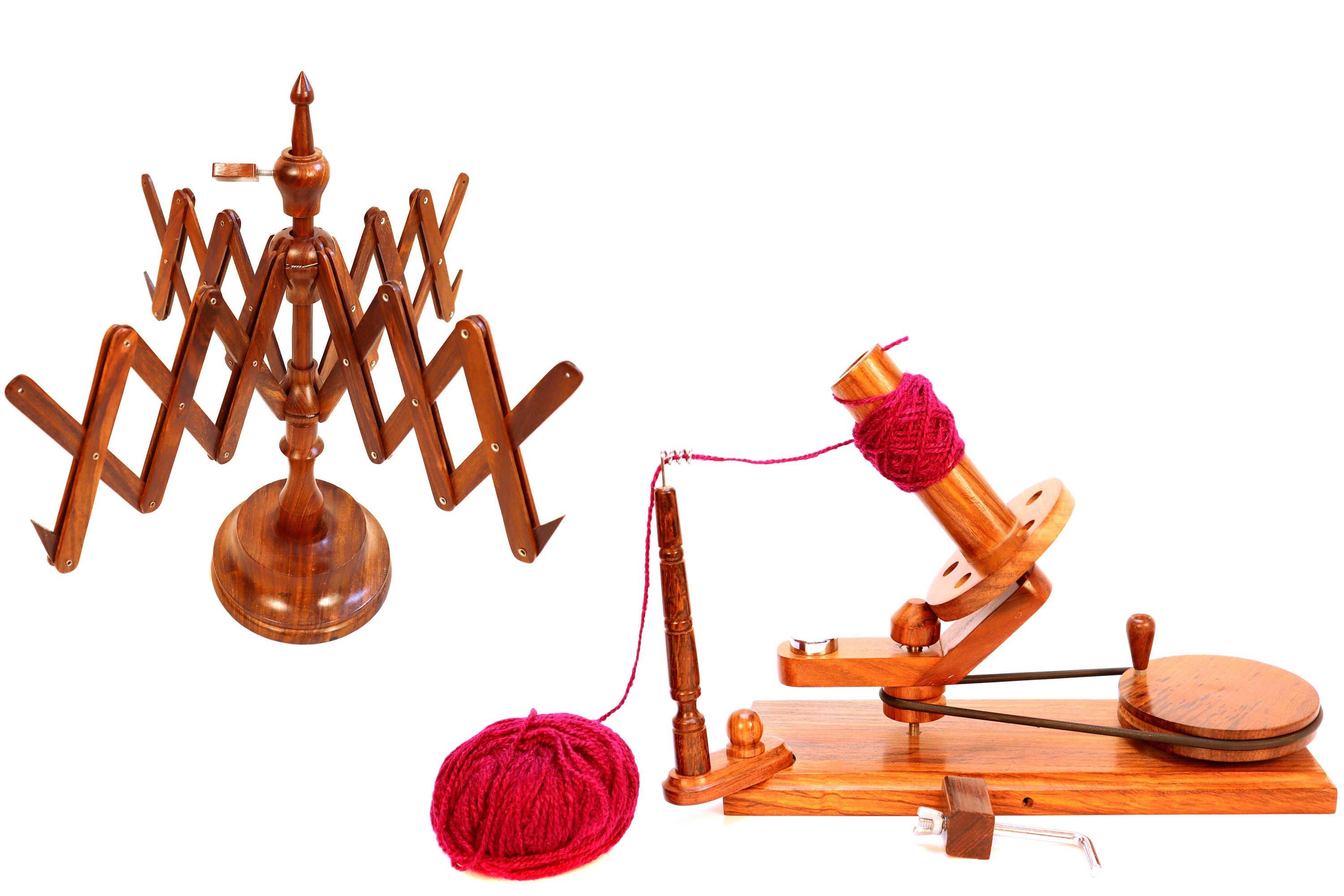 ROSEWOOD YARN WINDER , Yarn Ball Winder , Yarn Swift , Wooden Yarn ...