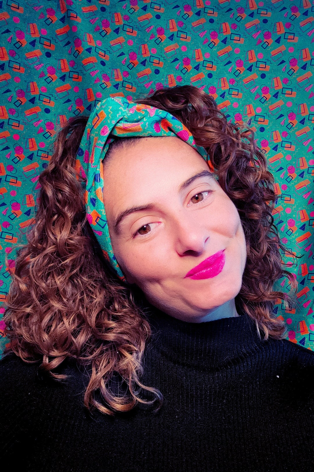 Colorful Top Knot Corduroy Headband Knotted Hair Bandana for Women and ...