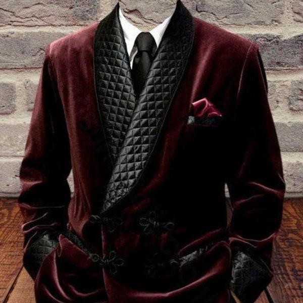 Velvet Smoking Jacket - Etsy