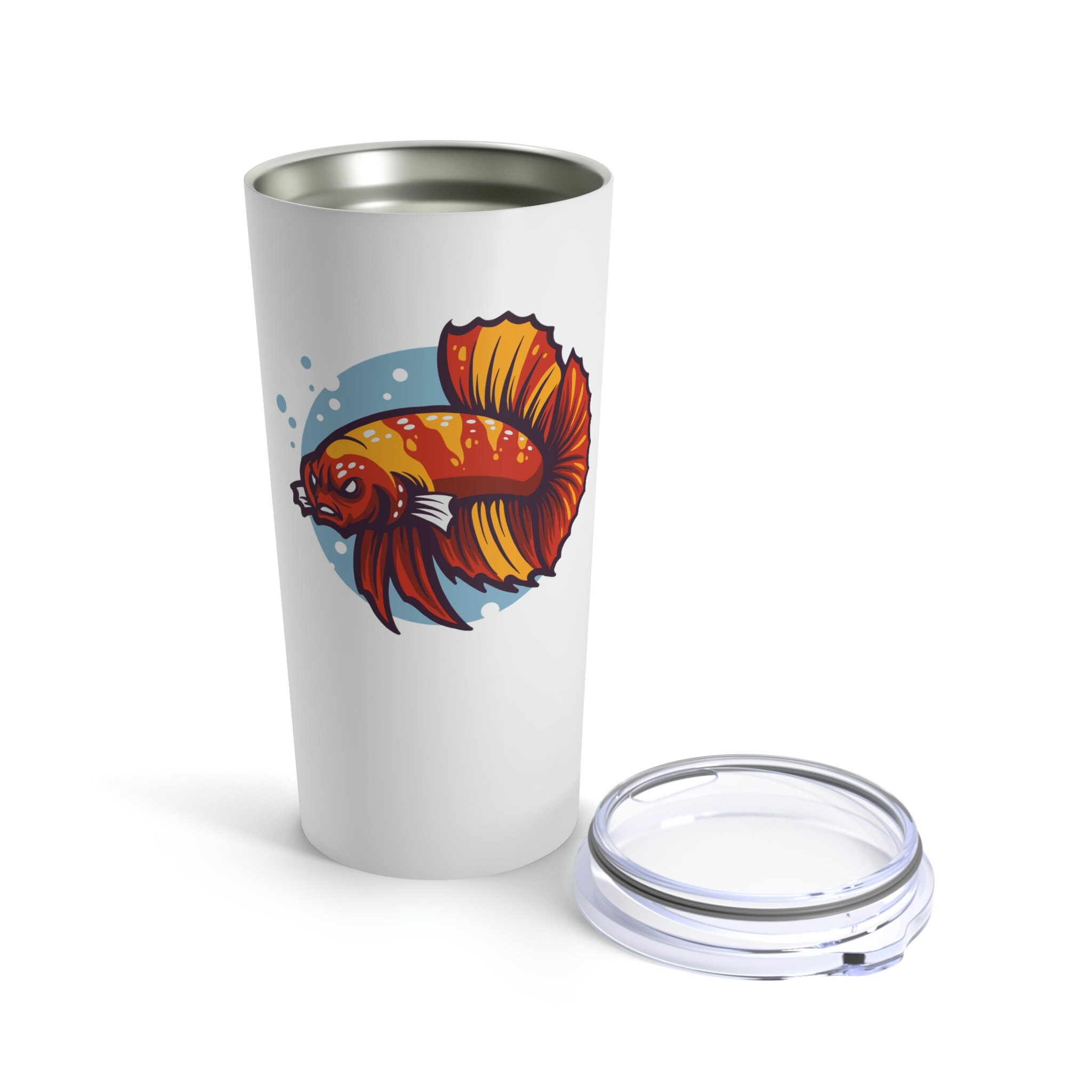 Angry Betta Tropical Fish Tumbler 20oz - Etsy