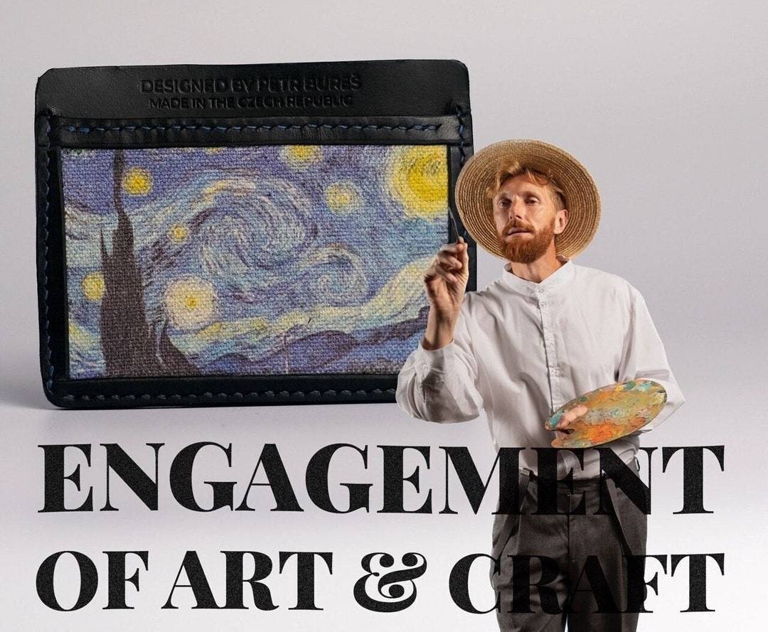 The Last Wallet You Will Buy! Premium Van Gogh Inspired Mini Wallet for ...