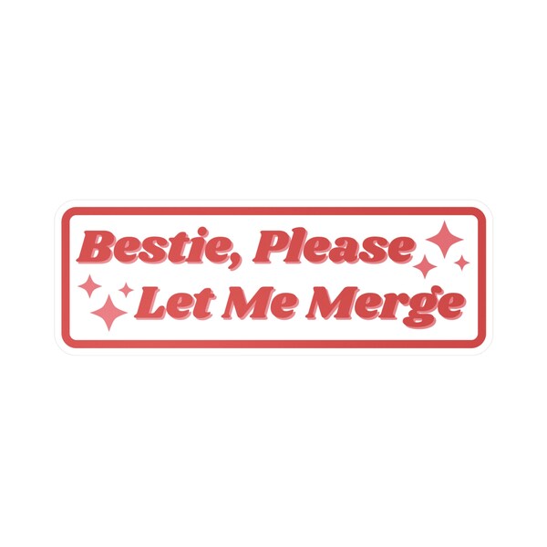 Car Bumper Sticker Let Me Merge - Etsy