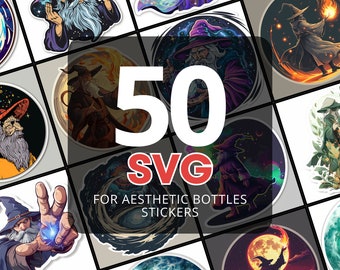 50 Wizard Stickers Svg, Inside Out Wizard Svg Stickers, Cute Printable ...