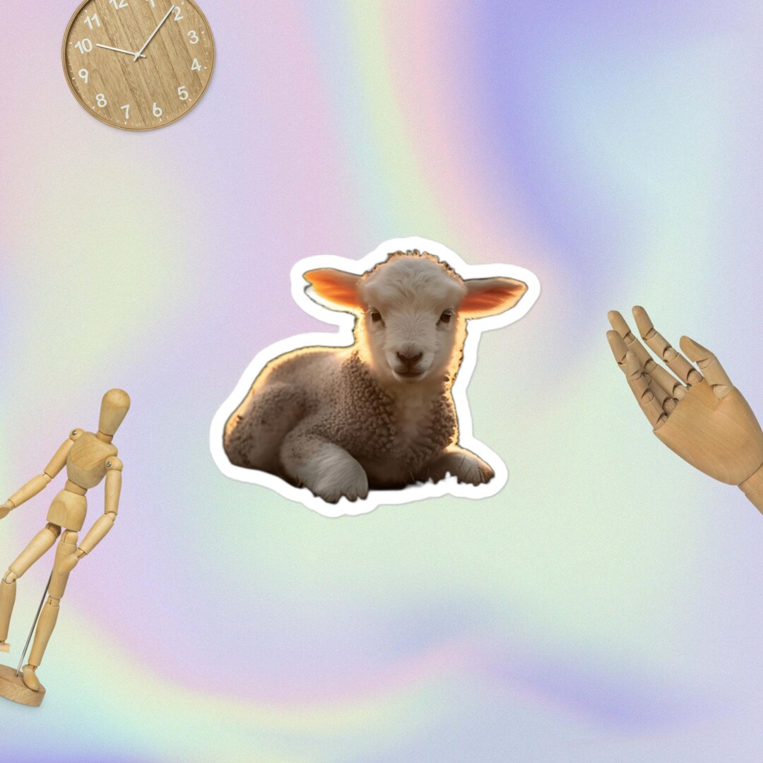 Bubble-free Realistic Lamb Sticker - Etsy