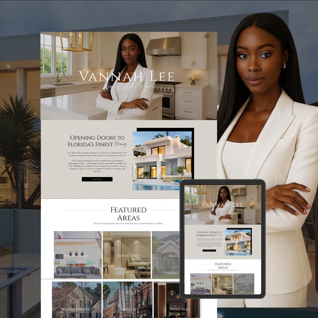 Real Estate WIX Website Template: Modern Design for Agents - Etsy