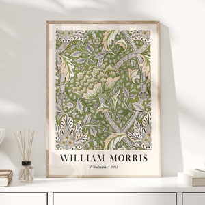 William Morris Wall Art Print Windrush Flower Museum - Etsy