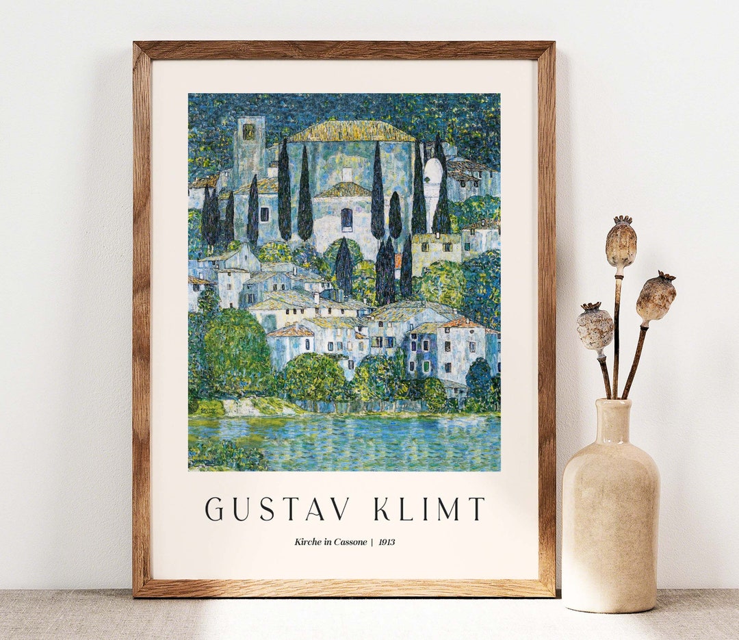 Gustav Klimt Print, Kirche in Cassone Art, Landscape Poster, Church in ...