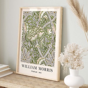 William Morris Wall Art Print Windrush Flower Museum - Etsy
