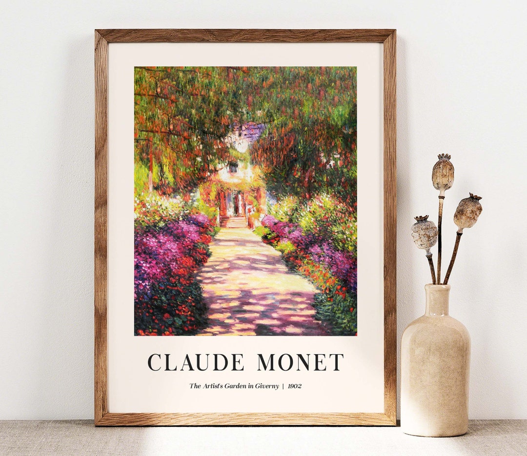 Claude Monet Art Print, the Artists Garden, Flowers Art, Flowers Home ...