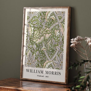 William Morris Wall Art Print Windrush Flower Museum - Etsy