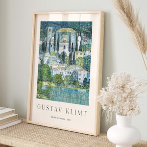 Gustav Klimt Print, Kirche in Cassone Art, Landscape Poster, Church in ...