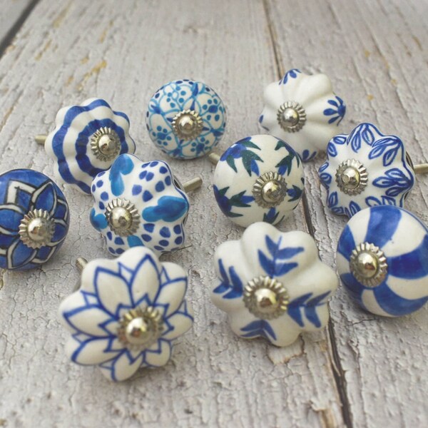 Floral Cabinet Knobs - Etsy
